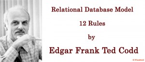 12 rules of relational database model by Codd